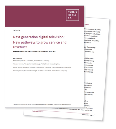 Next Generation Digital Television: New Pathways to Grow Service ...